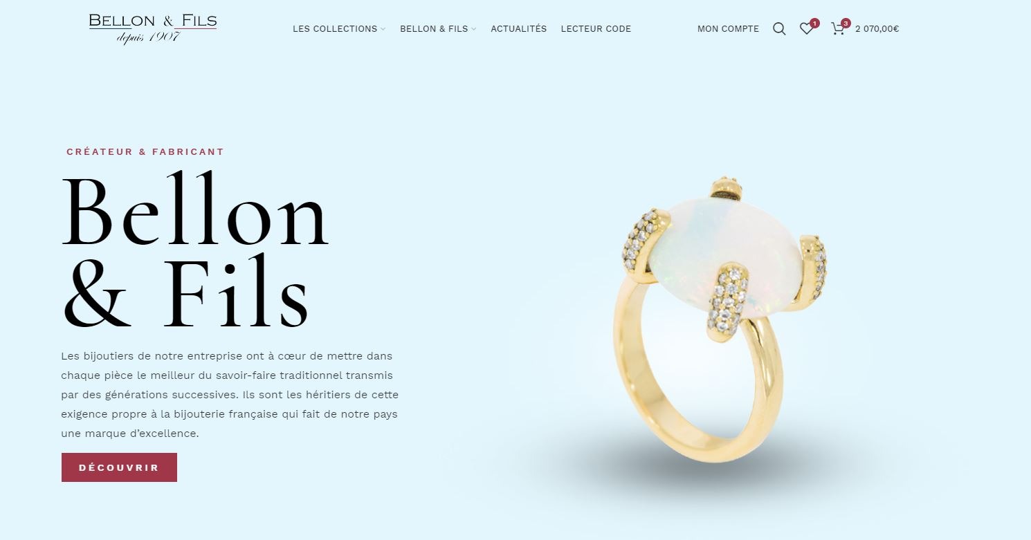Bellon & Fils 1907 - Bellon & Fils 1907 - Fabricant bijoux France
